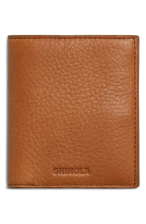 Shinola Leather Bifold Wallet - Tan