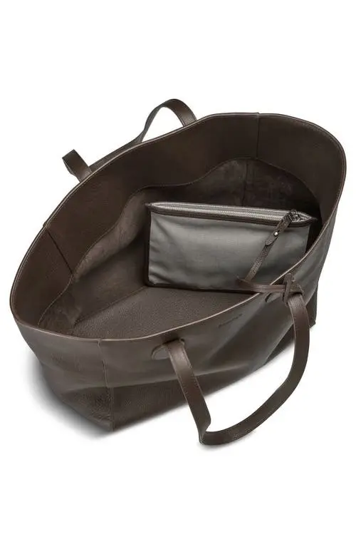 Shinola Runabout Pebble Leather Tote - Espresso