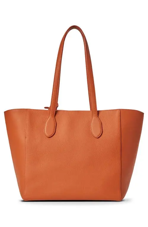 Shinola Runabout Pebble Leather Tote - Rust