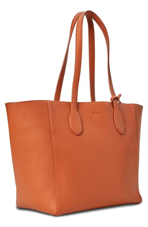 Shinola Runabout Pebble Leather Tote - Rust