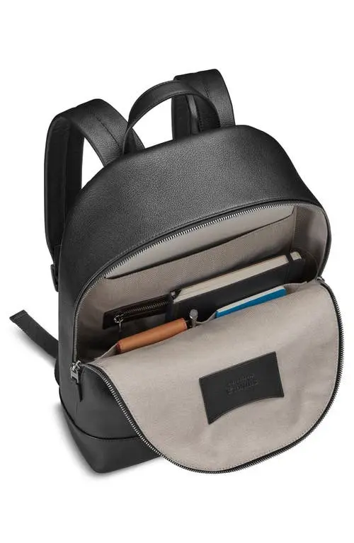 Shinola Canfield Pebble Leather Backpack - Black