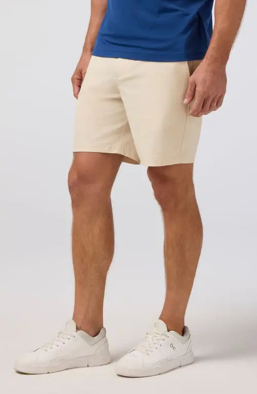 Mizzen+main Helmsman Flat Front Performance Golf Shorts - Oat