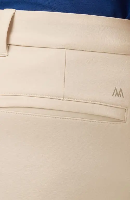 Mizzen+main Helmsman Flat Front Performance Golf Shorts - Oat
