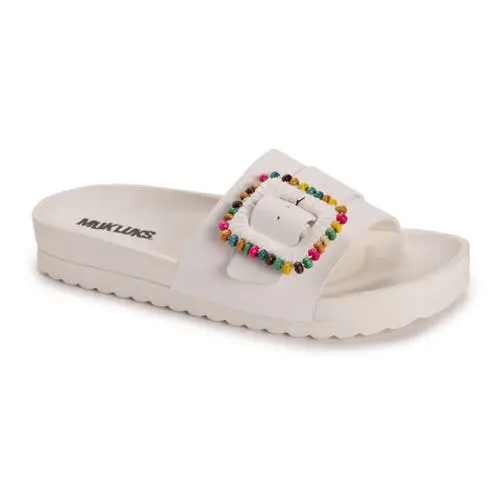 MUK LUKS Grand Colette Sandal - White