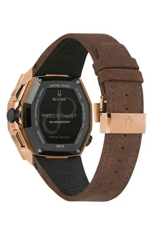 Bulova Series X Special Edition Leather Strap Watch