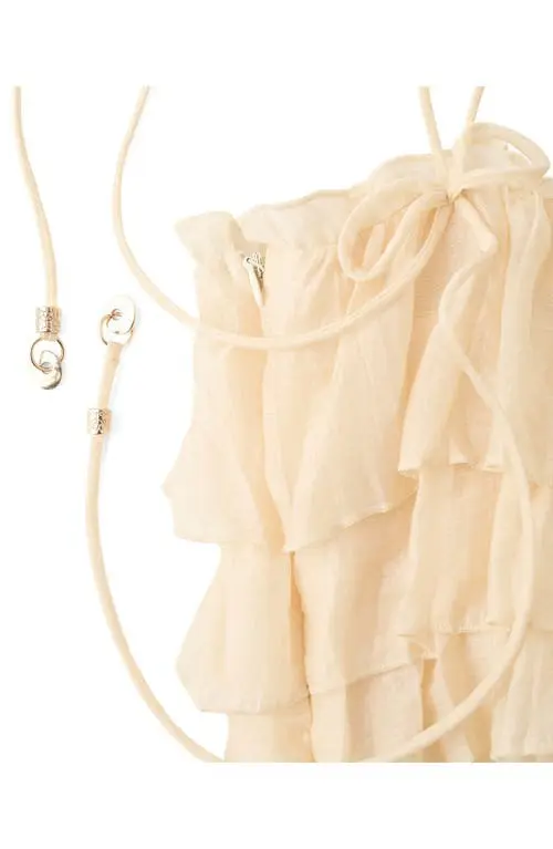 Mango Layered Ruffle Crop Camisole