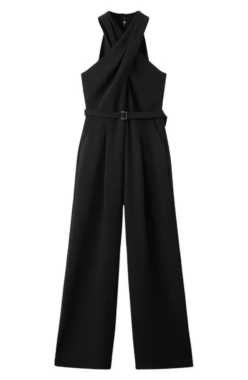 Mango Mono Jane Jumpsuit - Black