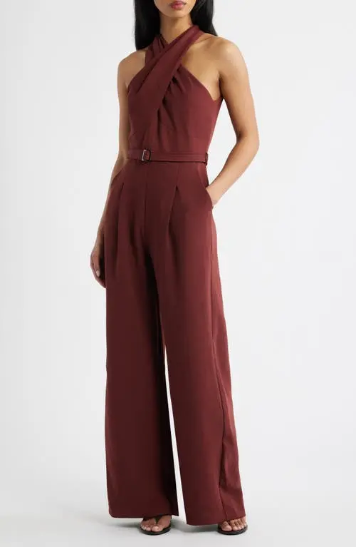 Mango Mono Jane Jumpsuit - Maroon