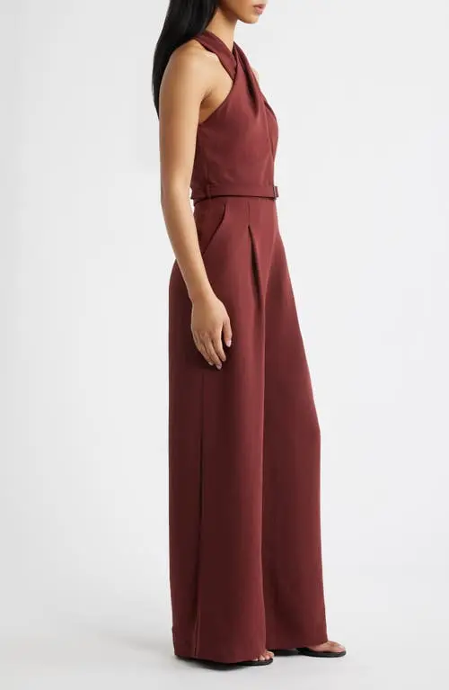 Mango Mono Jane Jumpsuit - Maroon