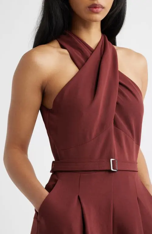 Mango Mono Jane Jumpsuit - Maroon