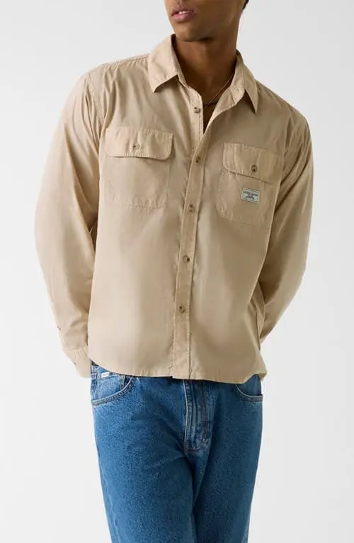 Guess Boxi Cotton Button-up Shirt - Open Brown