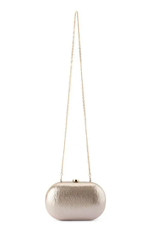OLGA BERG Izza Oval Frame Clutch - Gold