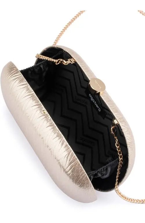 OLGA BERG Izza Oval Frame Clutch - Gold