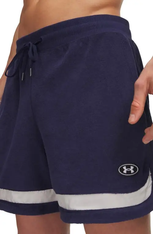 Under Armour Icon Terry Cloth Shorts - Midnight Navy