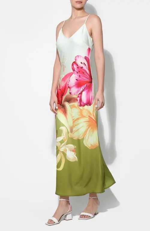 Adelyn Rae Cecilia Gradient Floral Print Slipdress