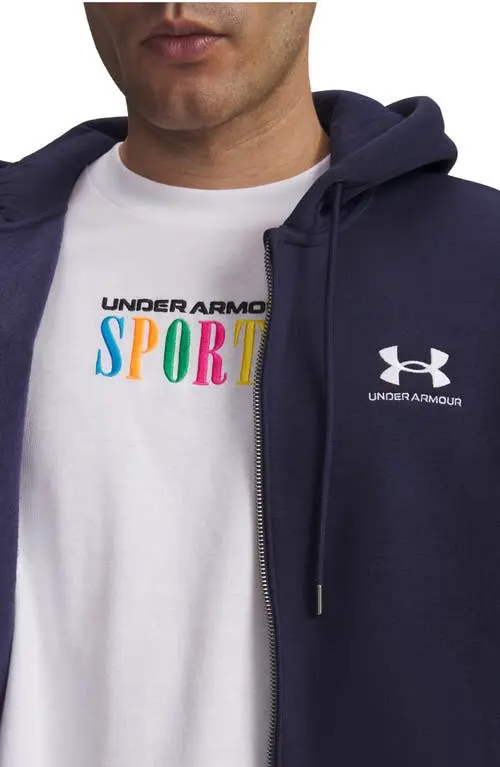 Under Armour Icon Fleece Zip Hoodie - Midnight Navy