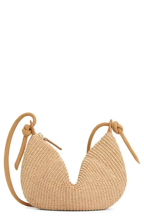 MANSUR GAVRIEL Mini Fortuna Woven Raffia Bag - Natural