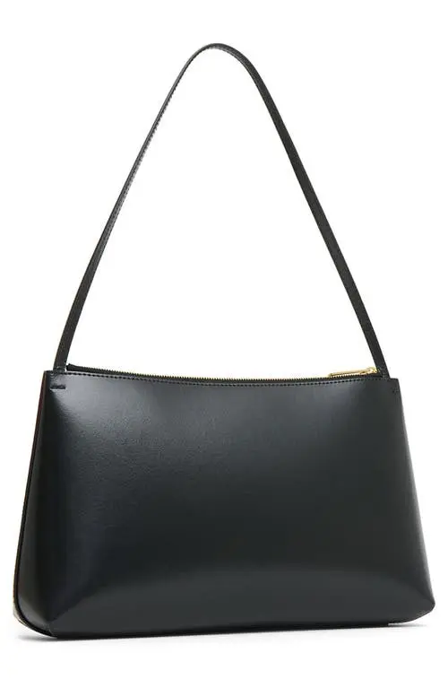 MANSUR GAVRIEL Large Gaia Leather Shoulder Bag - Black/flamma