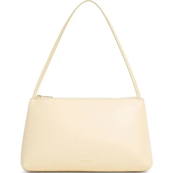 MANSUR GAVRIEL Large Gaia Leather Shoulder Bag - Crema/ebony