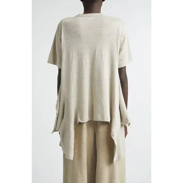Comme Des Garçons Thick Linen Jersey T-shirt - Ecru