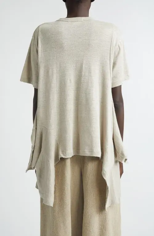 Comme Des Garçons Thick Linen Jersey T-shirt