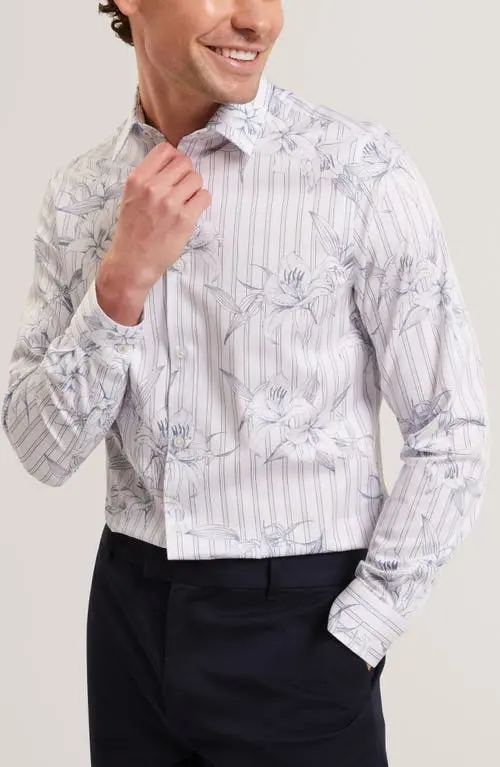 Ted Baker London Cipher Long Sleeve Regular Fit Button-up Shirt - Light-blue