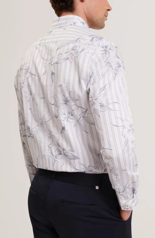 Ted Baker London Cipher Long Sleeve Regular Fit Button-up Shirt - Light-blue