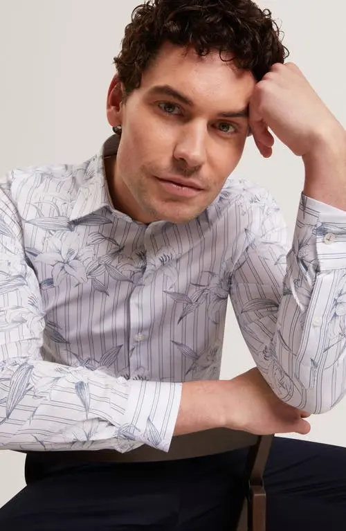 Ted Baker London Cipher Long Sleeve Regular Fit Button-up Shirt - Light-blue