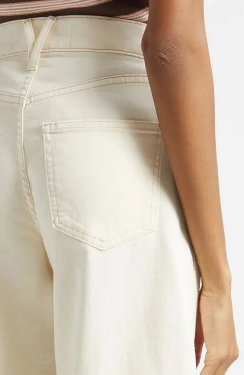 Veronica Beard Marlowe High-waist Culotte Jeans - Ecru