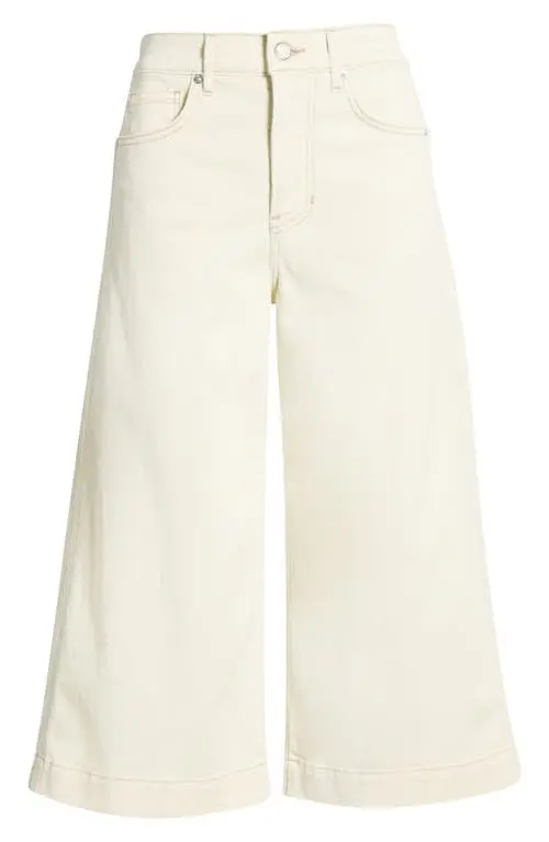 Veronica Beard Marlowe High-waist Culotte Jeans - Ecru