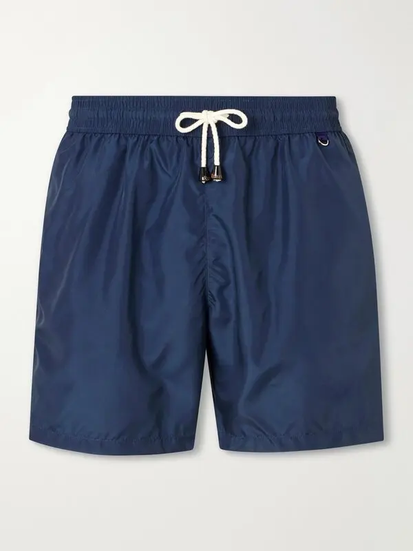 Rubinacci Straight-leg Swim Shorts - Blue