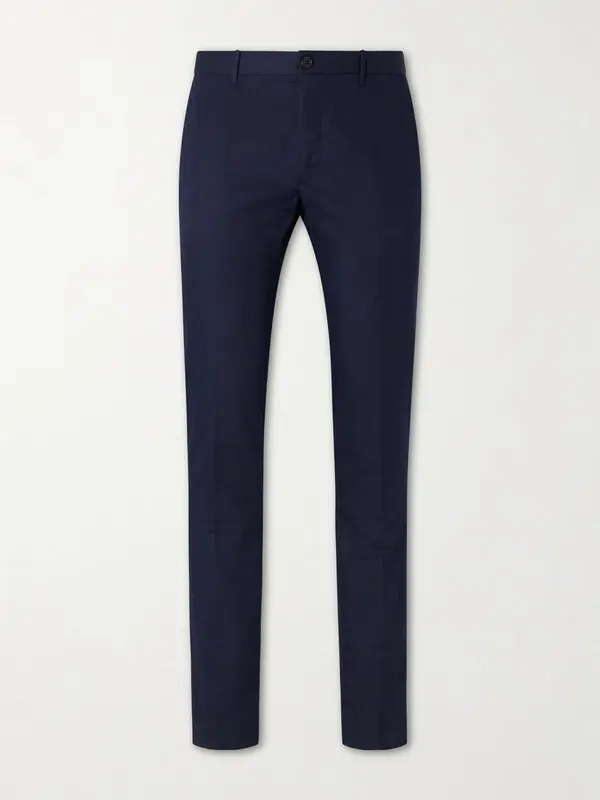 SLOWEAR Tapered Woven Suit Trousers