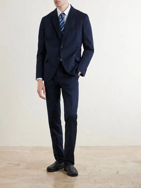 SLOWEAR Tapered Woven Suit Trousers