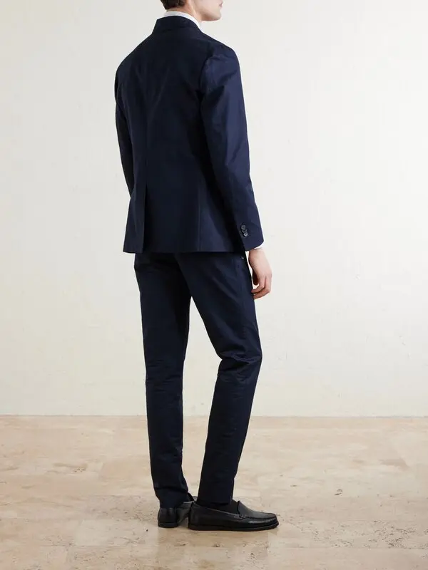 SLOWEAR Tapered Woven Suit Trousers