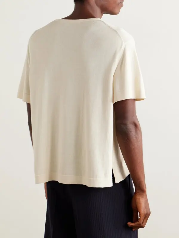 STOFFA Cotton T-shirt - Ivory