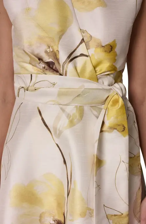 Donna Karan New York Floral Print Wrap Dress