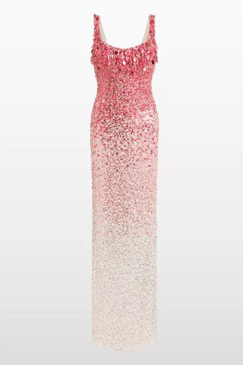 Jenny Packham Decora Sequin-embellished Maxi Dress - Illusion