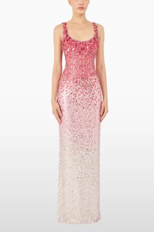 Jenny Packham Decora Sequin-embellished Maxi Dress - Illusion