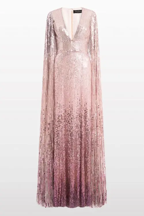 Jenny Packham Easy Breezy Sequin-embellished Maxi Dress - Sugar
