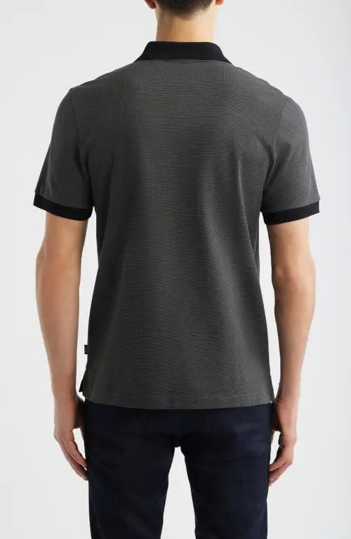 BOSS Parlay Cotton Piqué Polo - Black