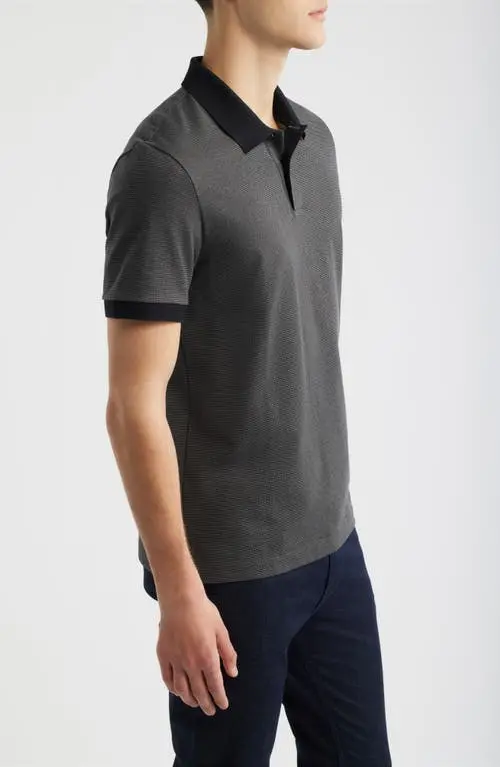 BOSS Parlay Cotton Piqué Polo - Black