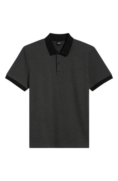 BOSS Parlay Cotton Piqué Polo - Black