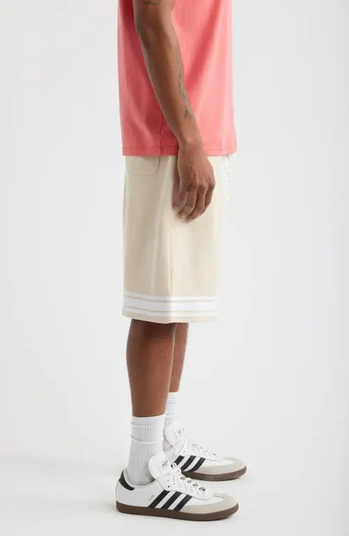 BILLIONAIRE BOYS CLUB Curve Logo Cotton Shorts - Ecru