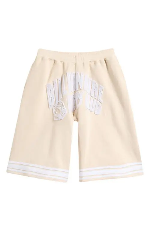 BILLIONAIRE BOYS CLUB Curve Logo Cotton Shorts - Ecru