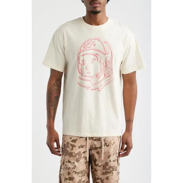 BILLIONAIRE BOYS CLUB Helmet Sketch Graphic T-shirt - Ecru