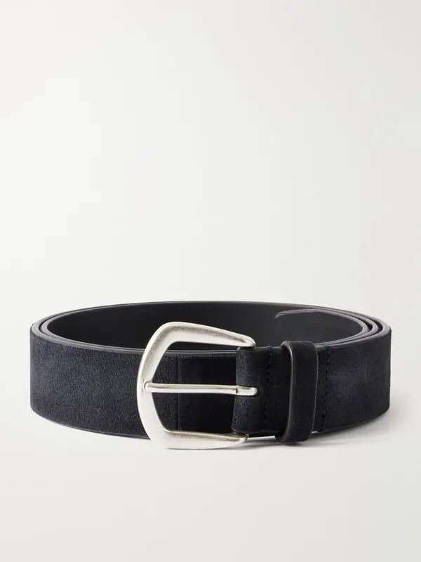 Officine Creative 3.5cm Suede Belt - Blue