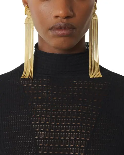 LANVIN Chain Drop Earrings