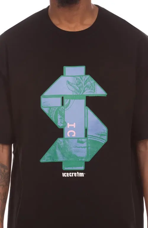 ICECREAM Origami Cotton Graphic T-shirt