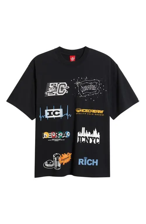 ICECREAM Rich Graphic T-shirt