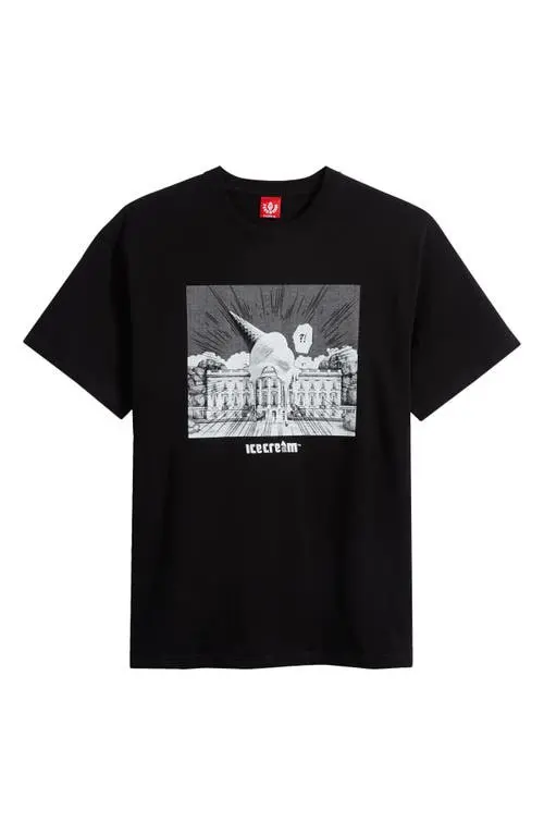 ICECREAM Drop Cotton Graphic T-shirt